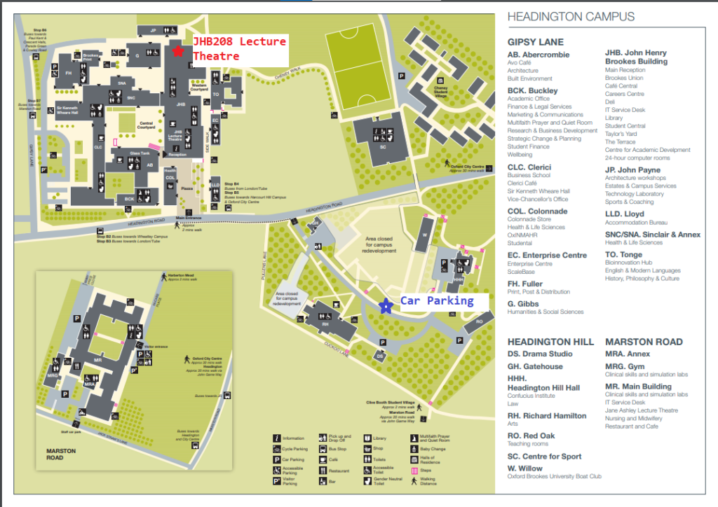 JHB208 Chakrabarti Lecture Theatre – Oxfordshire